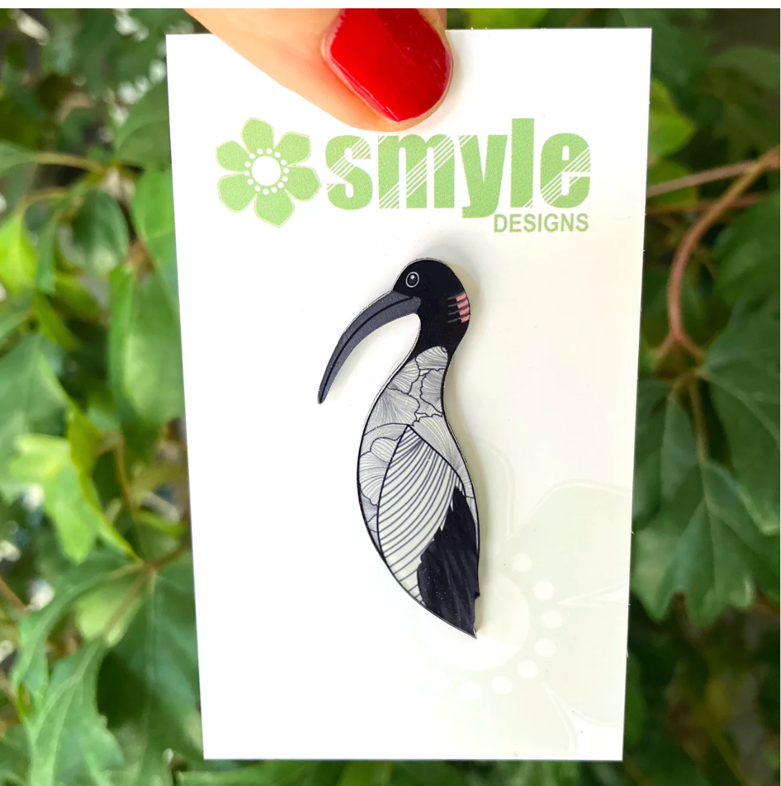 Bin Chicken , White Ibis Pin Made in Australia from recycled acrylic ...