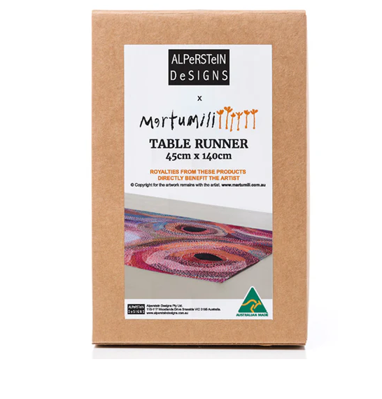 Marianne Burton Aboriginal design Table Runner, made in Australia ...