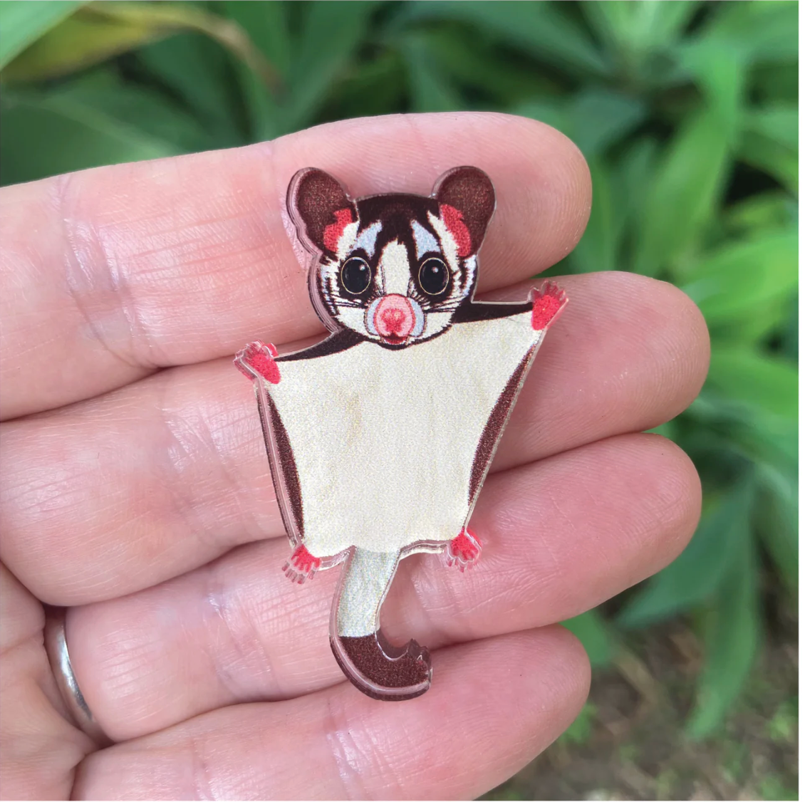 Sugar Glider Pin Made in Australia from recycled Acrylic, Smyle Design ...