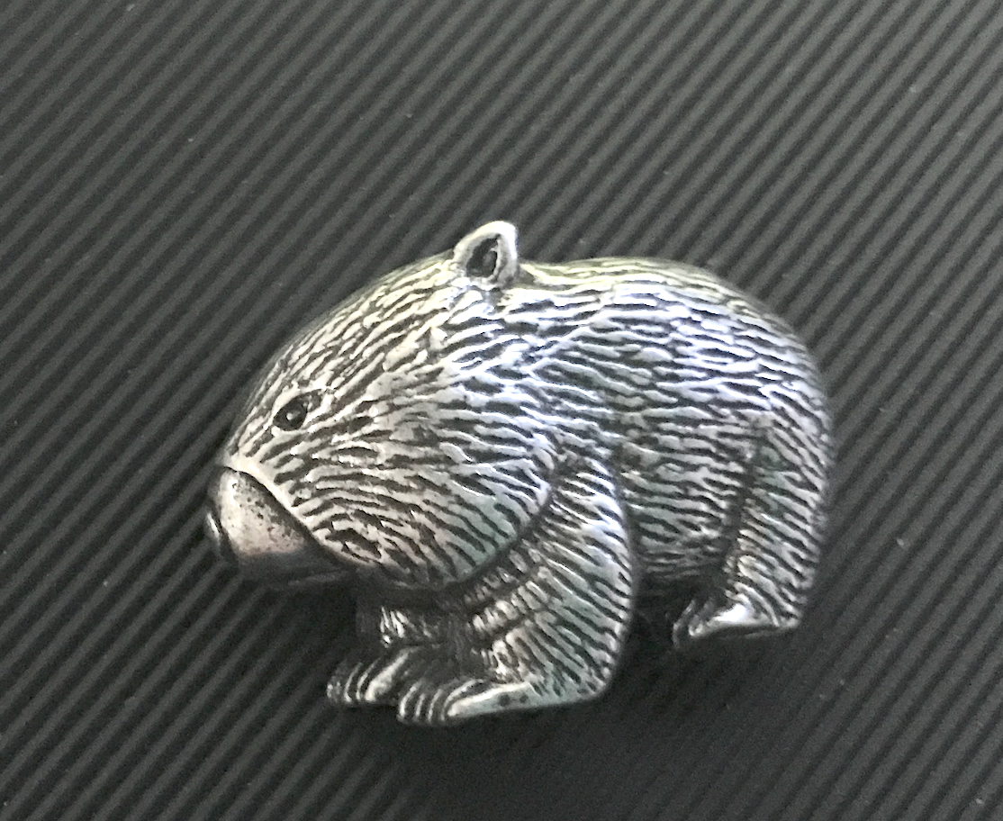 Wombat Brooch Pewter Antique Silver Plated – Rocklily Wombats