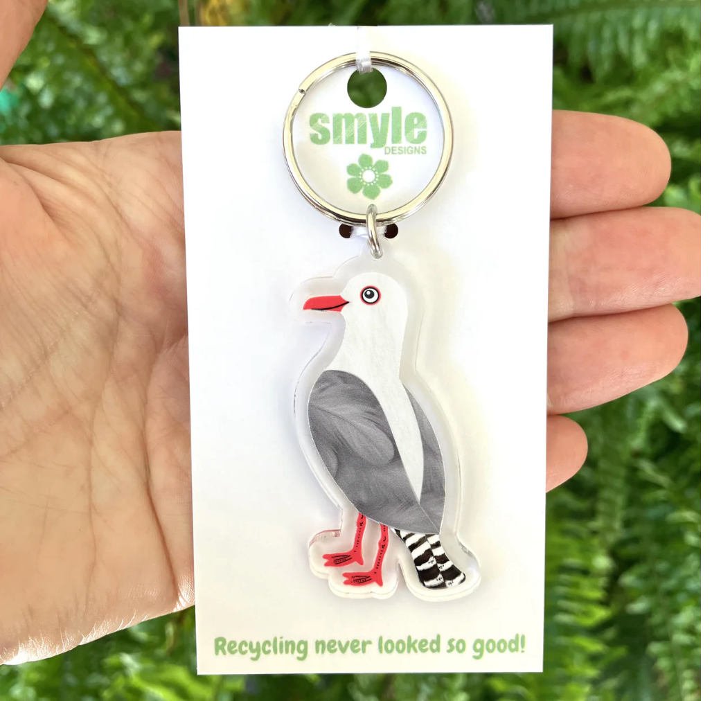 SeaGull Key Ring made in Australia from recycled Acrylic, by Smyle Des ...