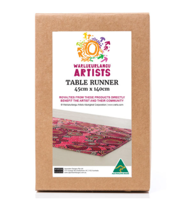 Teddy Gibson Aboriginal design Table Runner, made in Australia ...